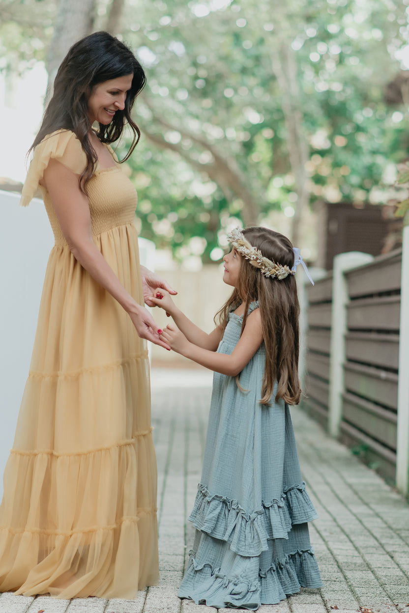 Women's Marabella Dress (saffron tulle) – INDIE BLUE