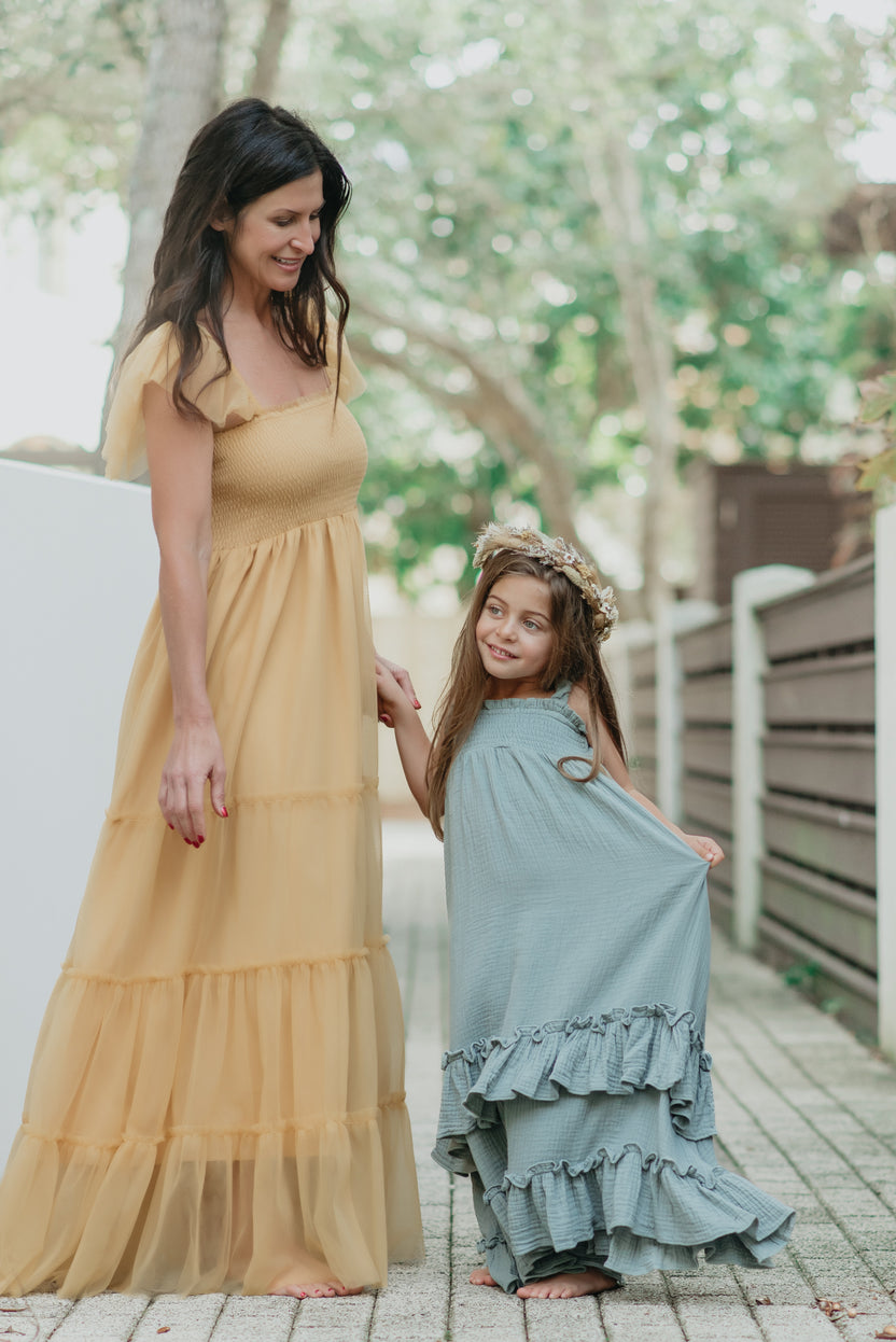 Women's Marabella Dress (saffron tulle) – INDIE BLUE