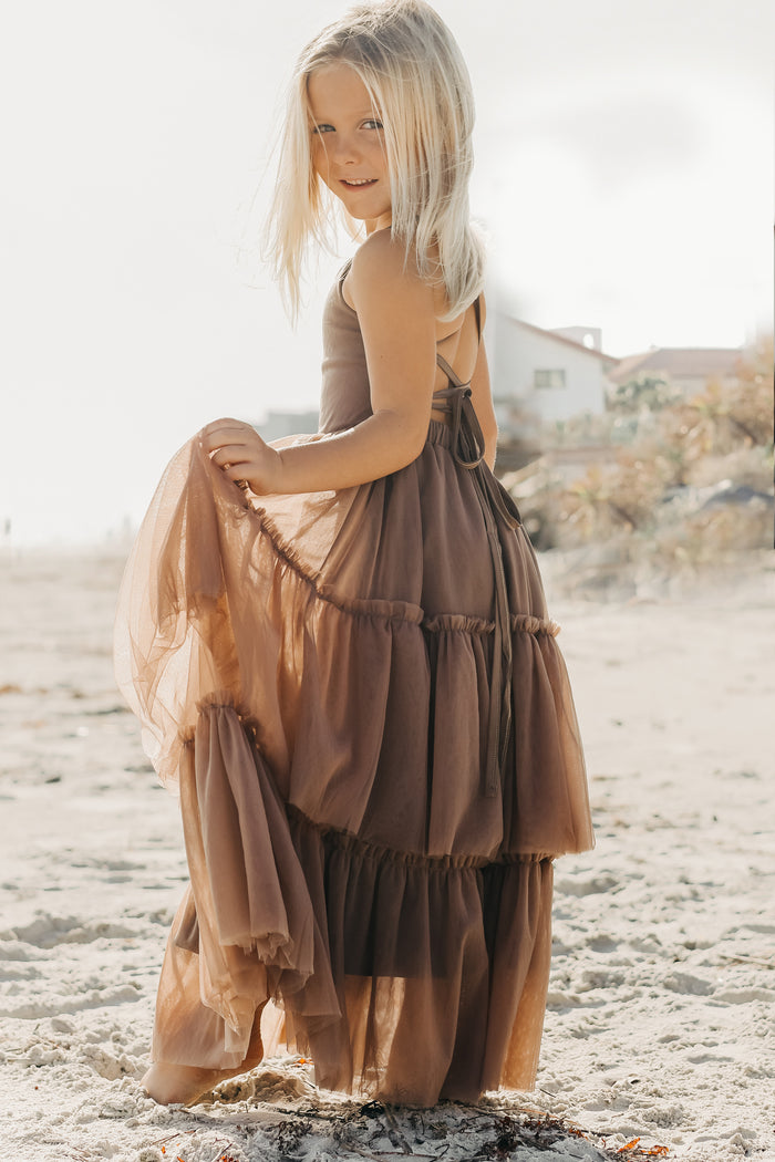 Wendy Dress (mocha tulle) – INDIE BLUE