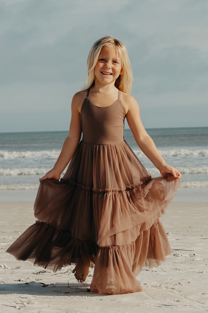 Wendy Dress (mocha tulle) – INDIE BLUE