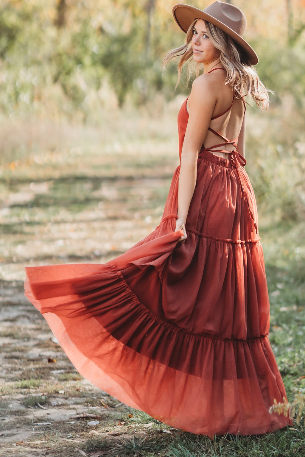 Women's Wendy Dress (venetian red tulle) – INDIE BLUE