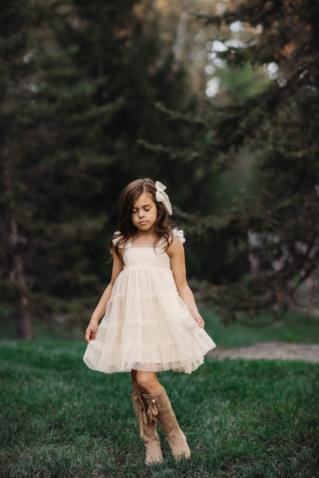 Pia Dress (antique ivory tulle) – INDIE BLUE